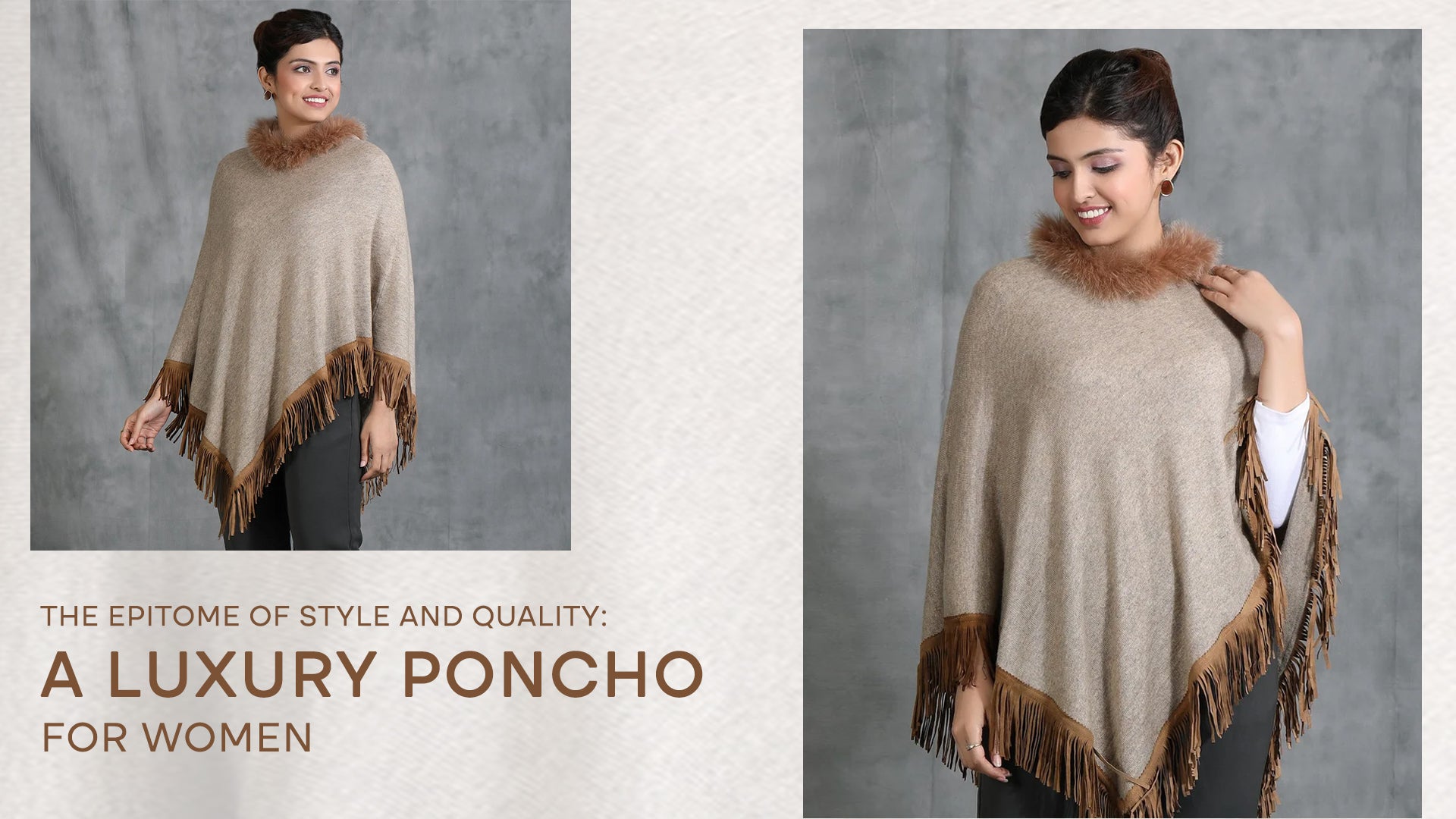 Luxury Poncho for Women – Dusala - Official
